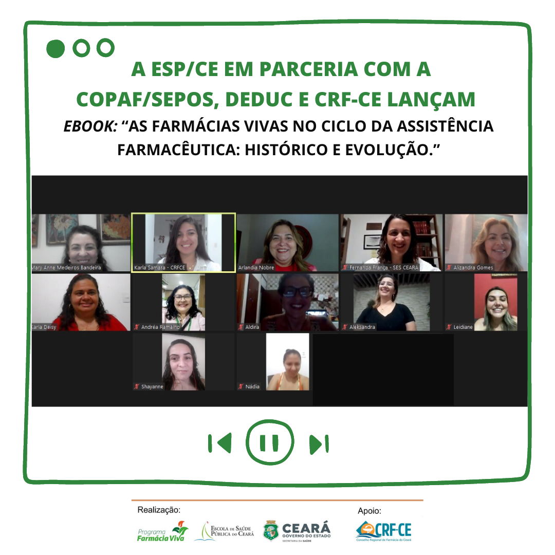 A ESP/CE em parceria com a COPAF/SEPOS, DEDUC e CRF-CE lançam Ebook ...