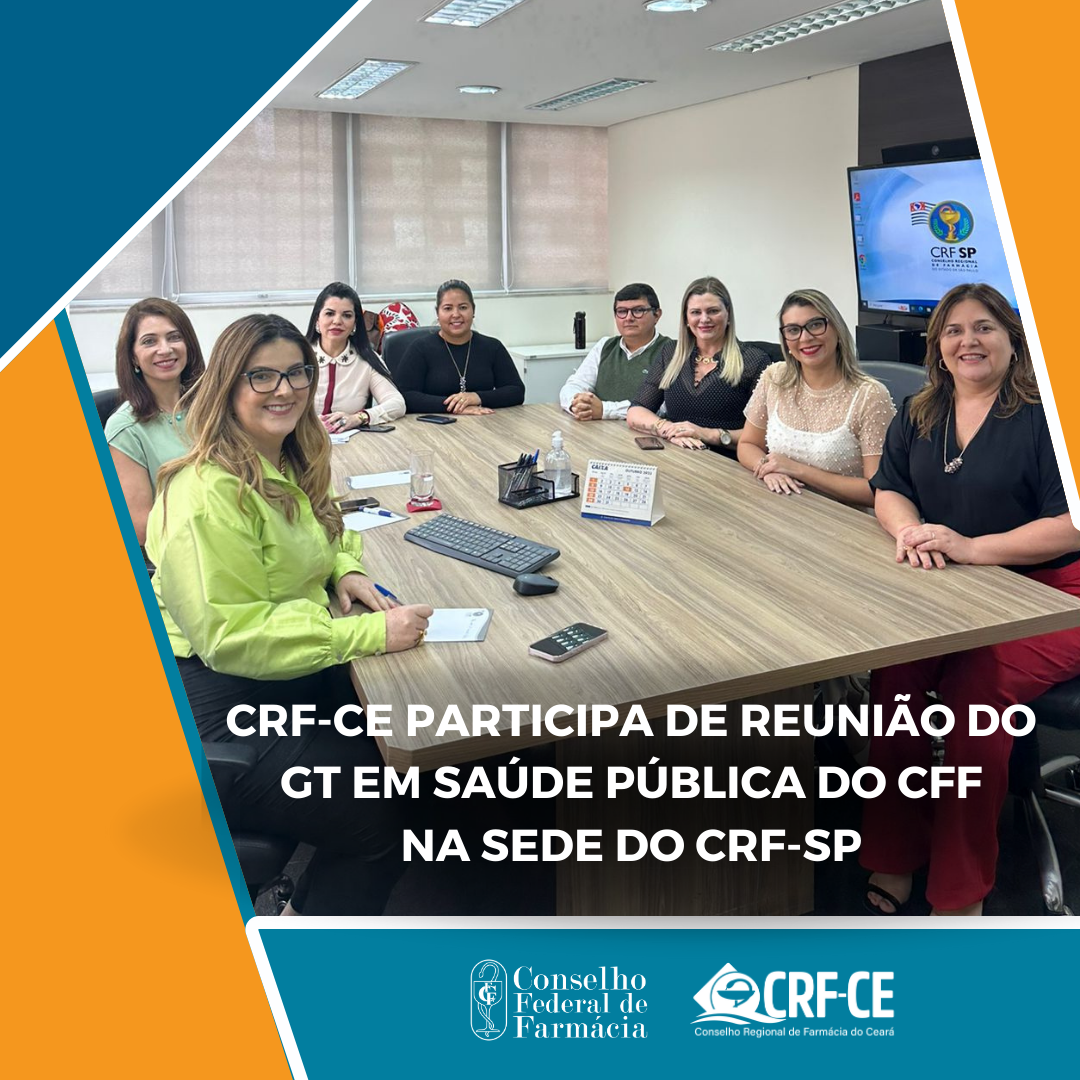 CRF-CE participa de reunião do GT em Saúde Pública do CFF na sede do CRF-SP – CRF-CE