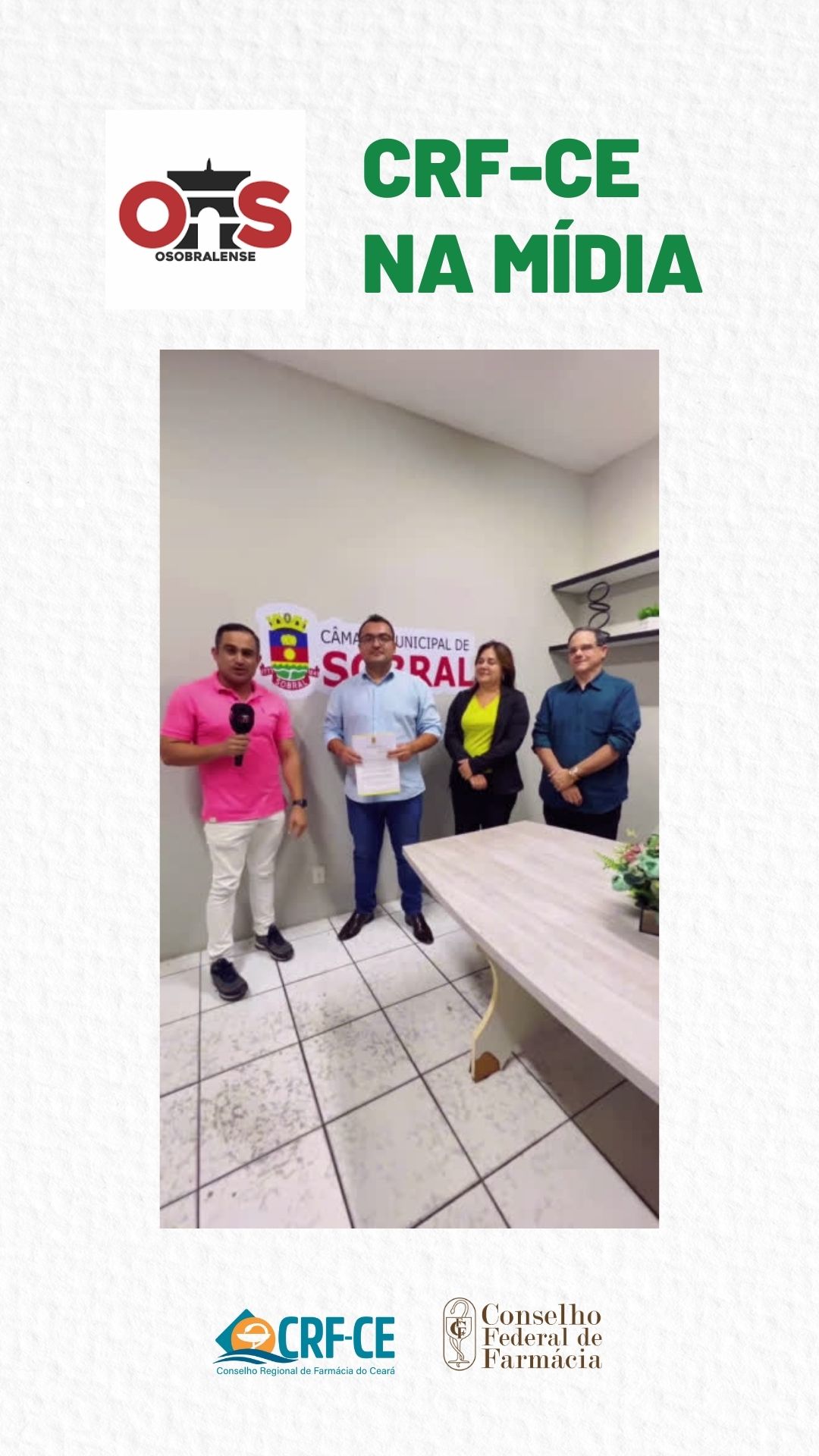 #CRFCE na Mídia: CRF-CE e CFF juntamente com Dr. Ajax Cardozo concedem entrevista para o portal ...