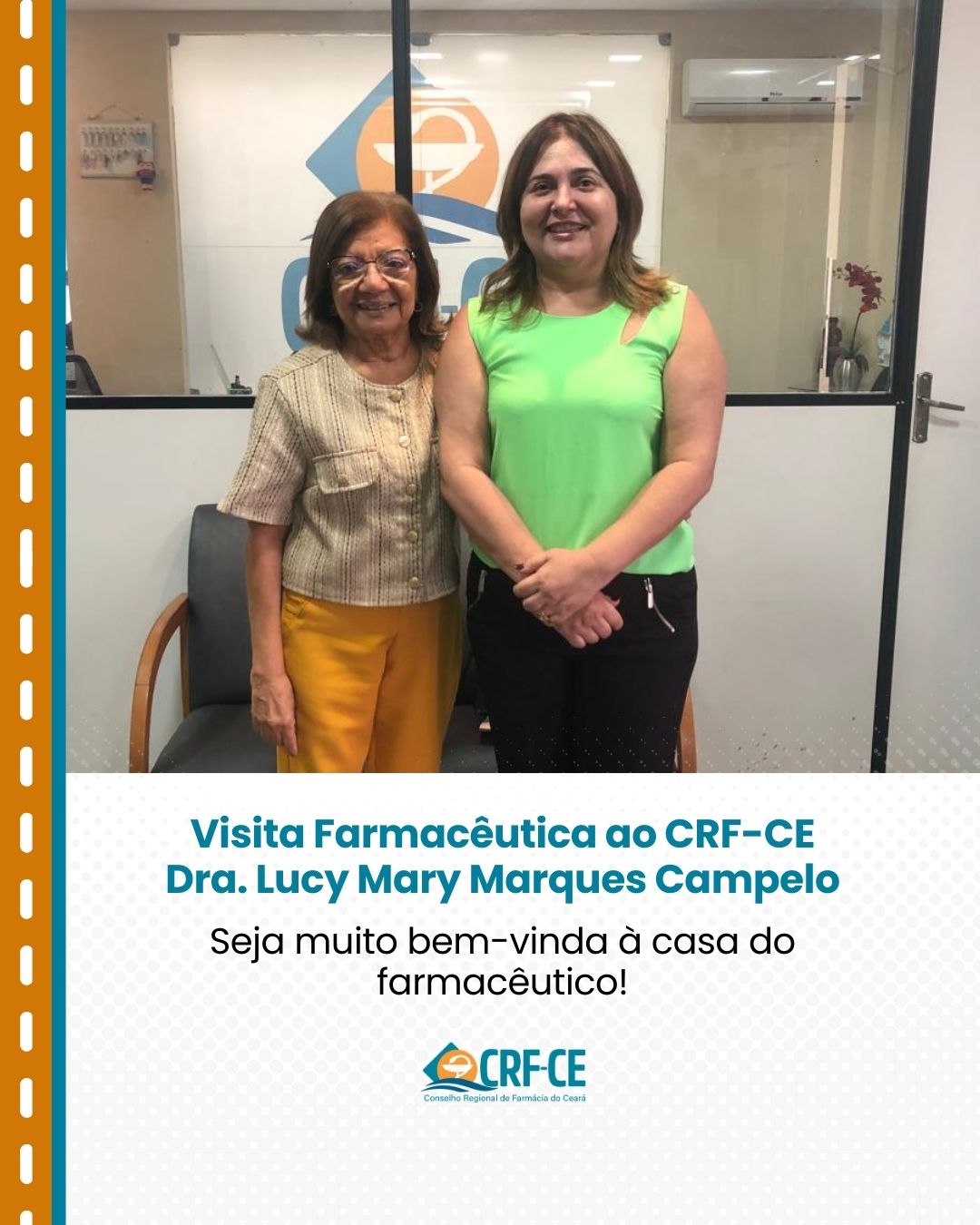 A Presidente do CRF-CE, Dra. Arlandia Nobre, teve a honra de receber a ...