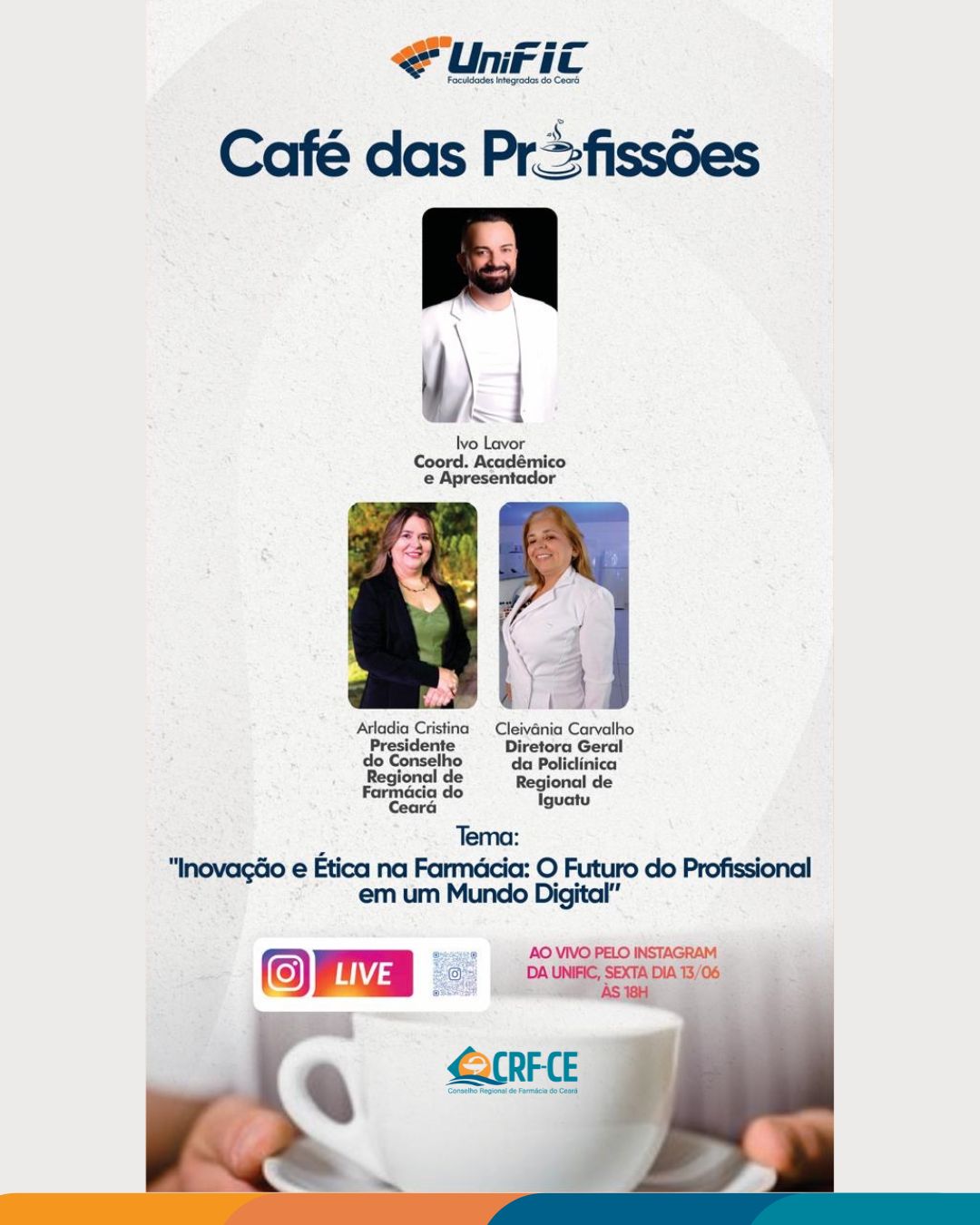 CRF-CE participará do Café das Profissões – UniFIC – CRF-CE